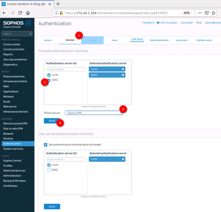 Sophos Firewall SSL VPN / IPSec VPN configuration (Part 2) - Random IT-Blog