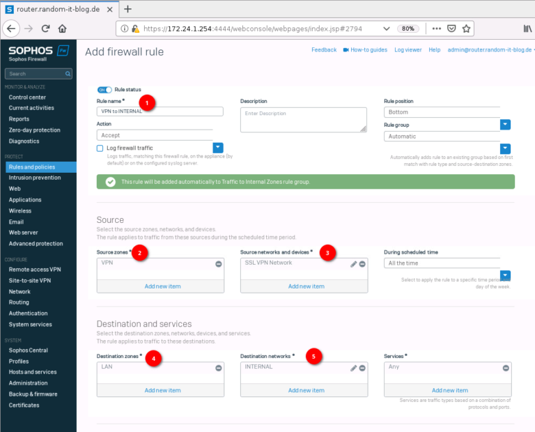 Sophos Firewall SSL VPN / IPSec VPN configuration (Part 2) - Random IT-Blog