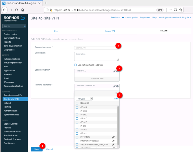 Sophos Firewall SSL VPN / IPSec VPN configuration (Part 2) - Random IT-Blog