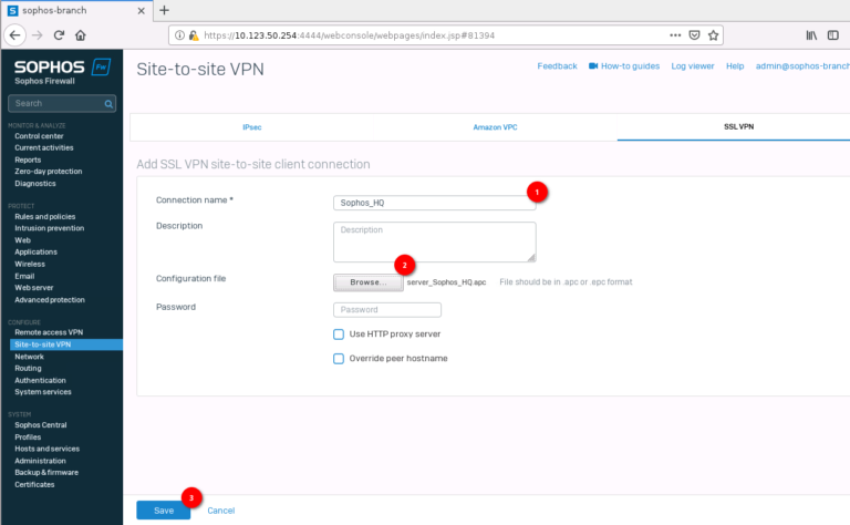Sophos Firewall SSL VPN / IPSec VPN configuration (Part 2) - Random IT-Blog
