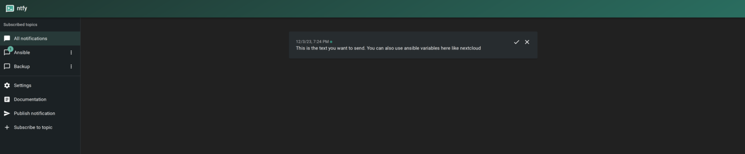 Setting Up Ntfy With Ngnix Proxy Manager Authentication And Ansible Notifications Update